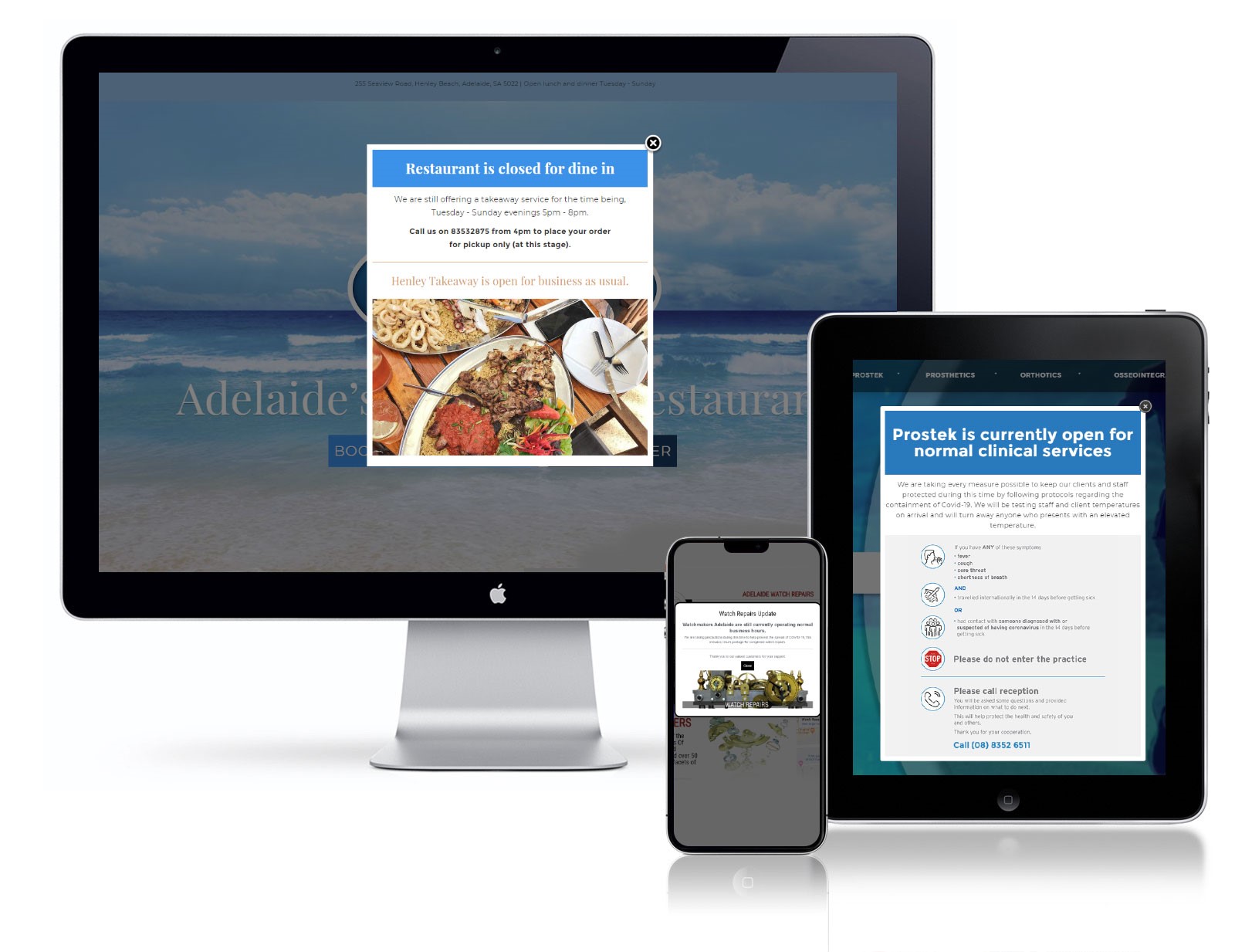 Need A COVID 19 Pop Up Message On Your Website? - Redbax Website Design ...